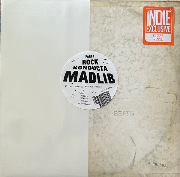 Madlib – Rock Konducta (Part 1) LP (RSD Essentials, Clear Vinyl) – Beat ...