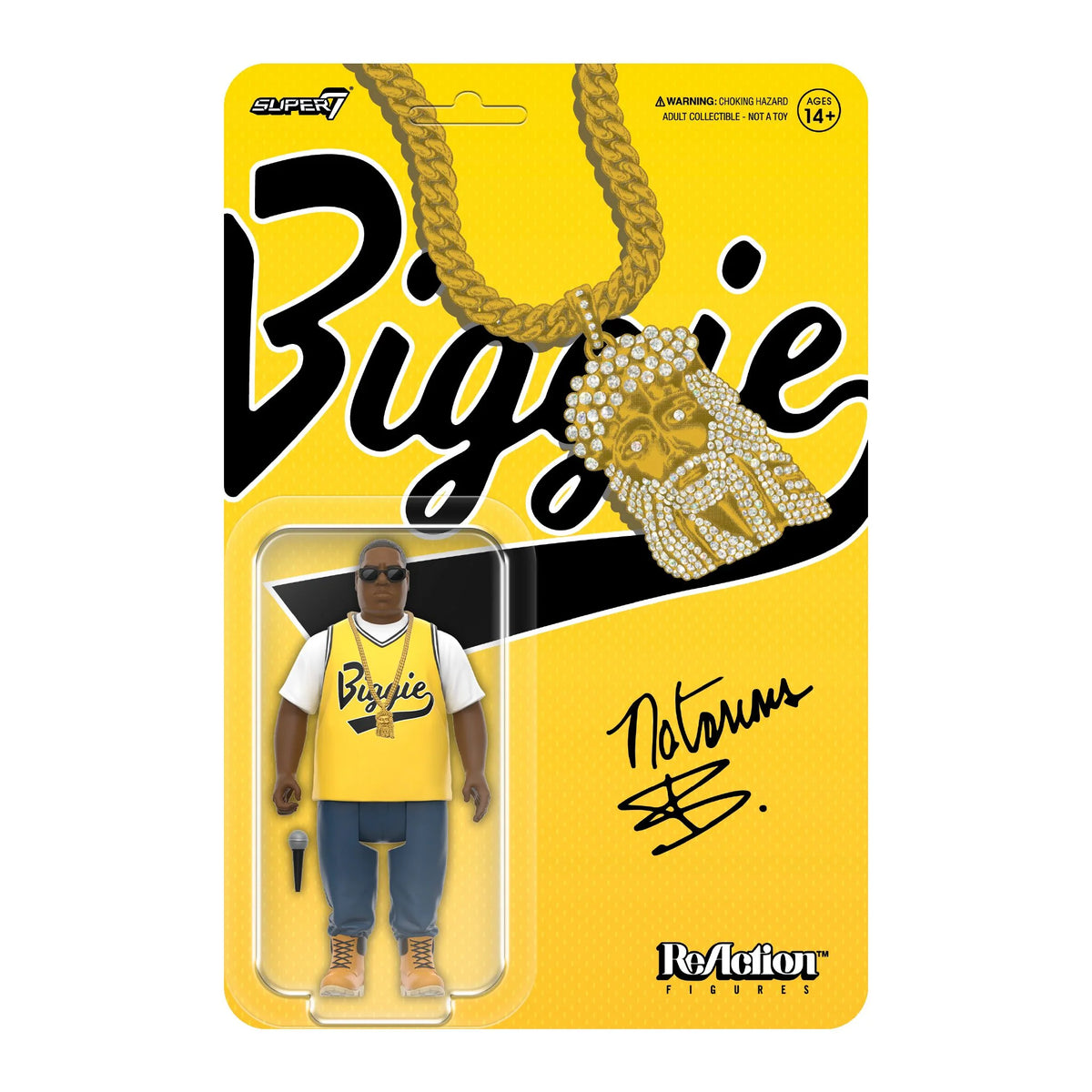 Notorious B.I.G. ReAction Figures Wave 4 Notorious B.I.G. (Yellow Jers ...