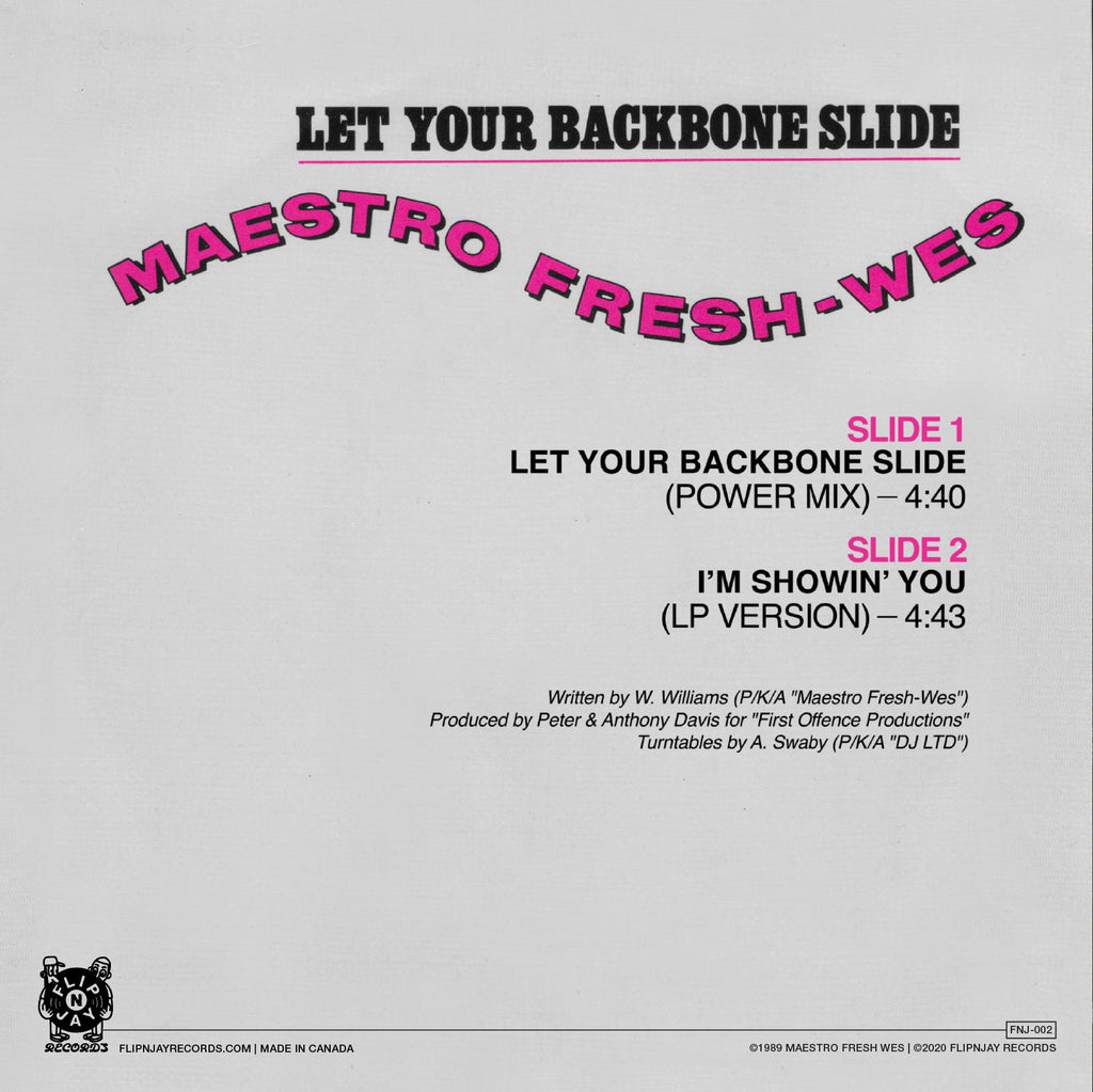 Maestro Fresh Wes - Let Your Backbone Slide / I’m Showin’ You 7-Inch ...