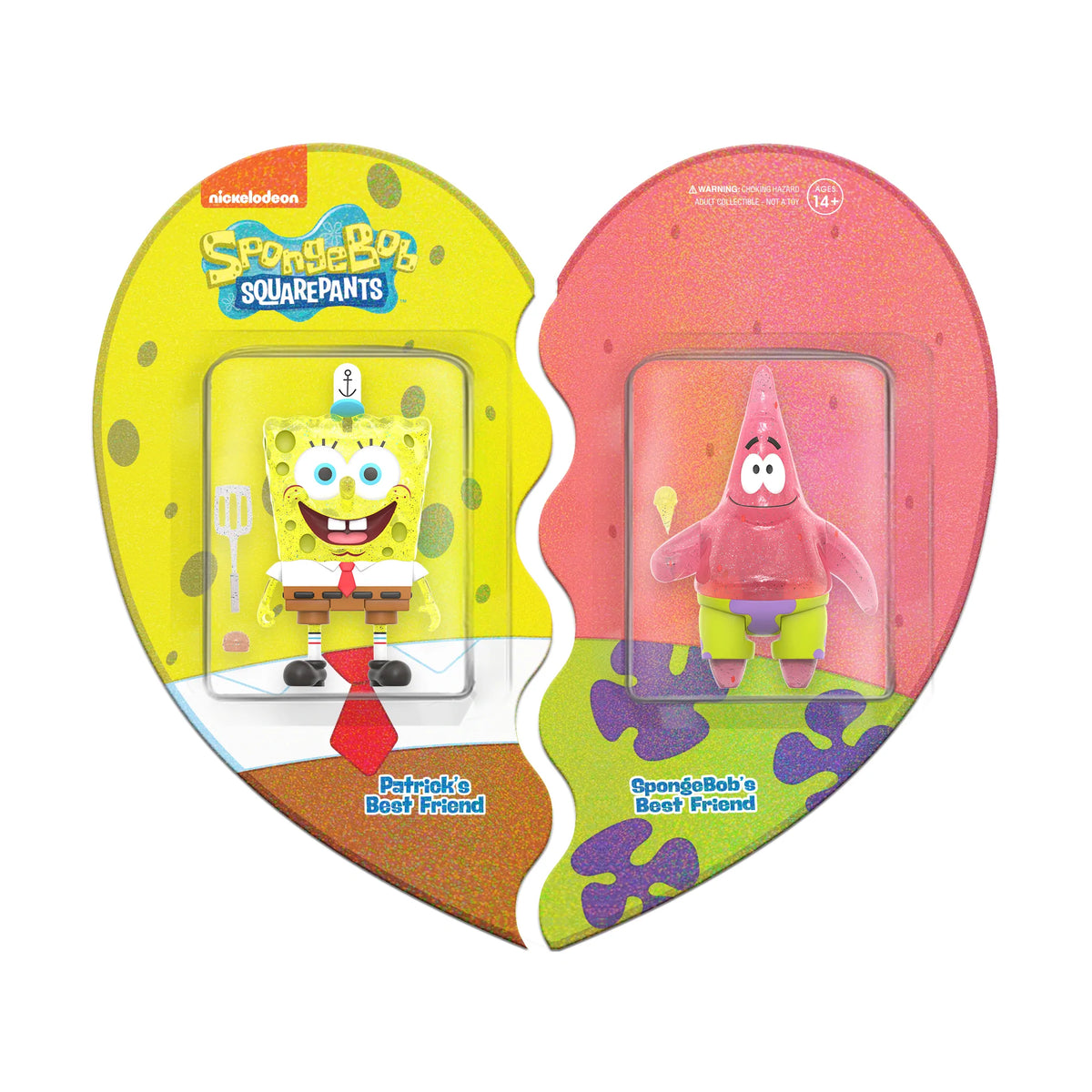 SpongeBob SquarePants ReAction SpongeBob And Patrick BFF 2-Pack (Glitt ...